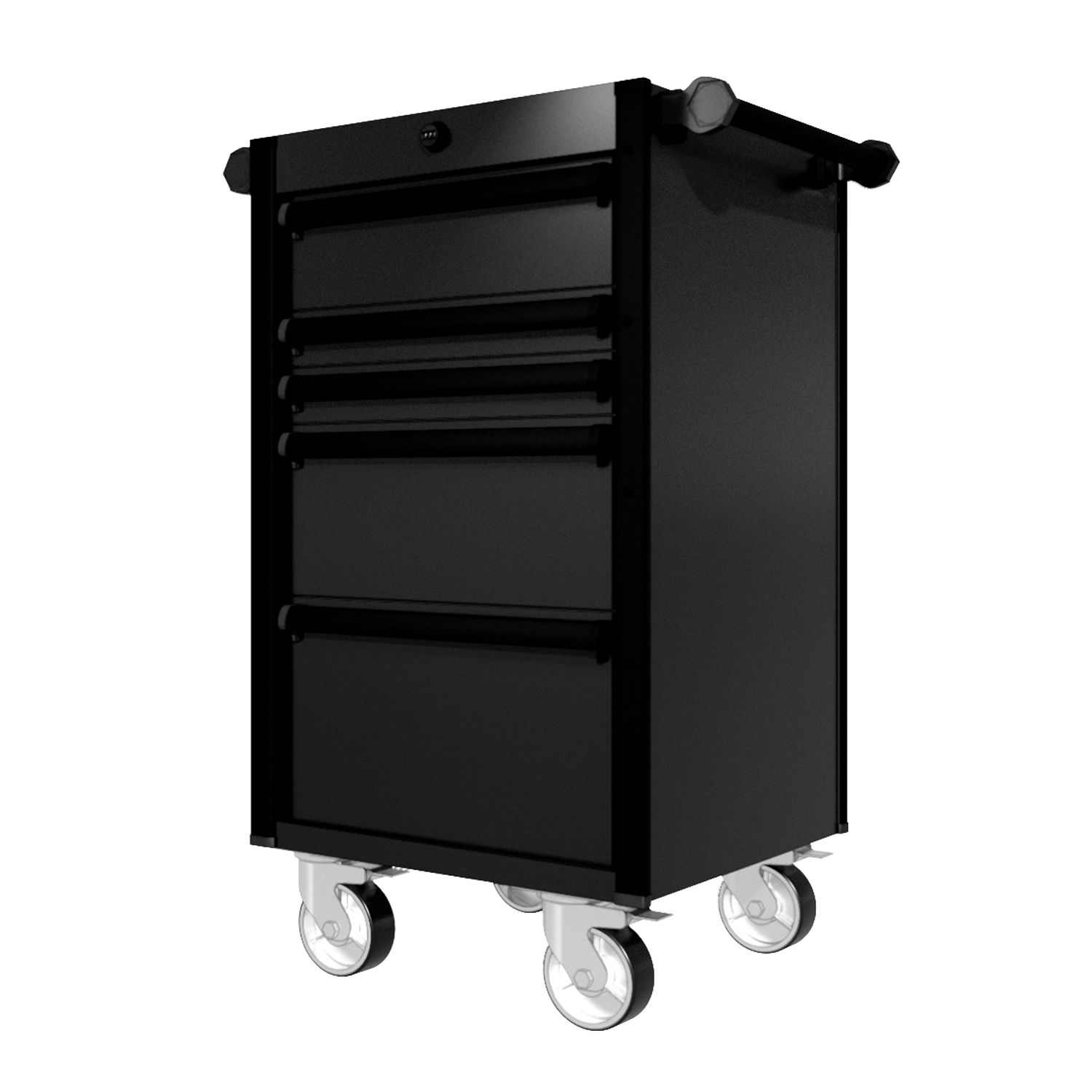CORE Toolbox 22 Series - 5 Drawers - Black Handles - Traditional Casters