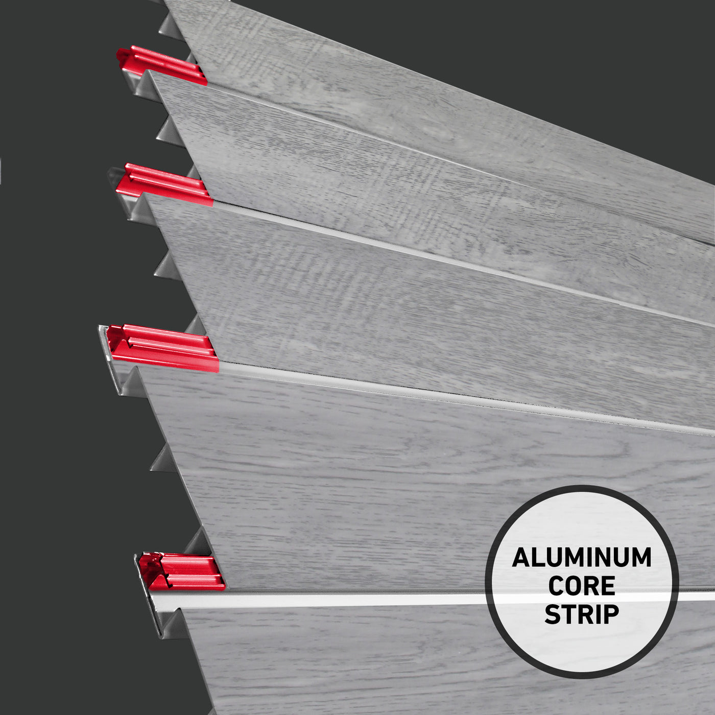 Black or Silver Carbon Fiber, Wood Finish PROCORE+ Slatwall with ...