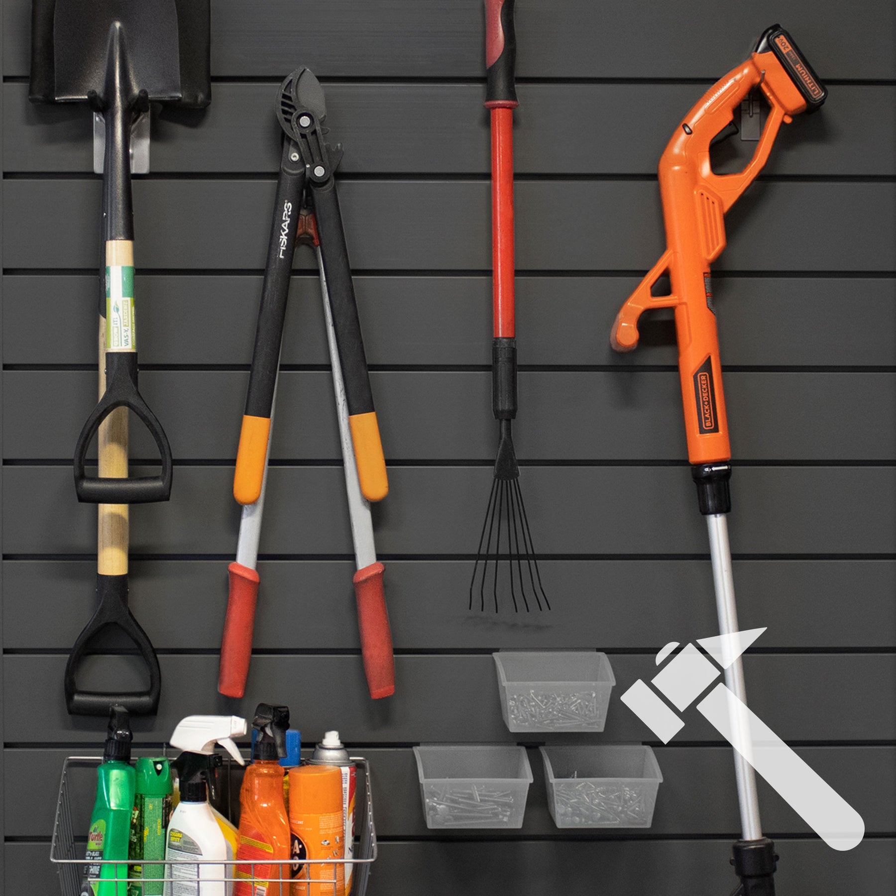 PVC Slatwall - Garage Wall Storage Slats