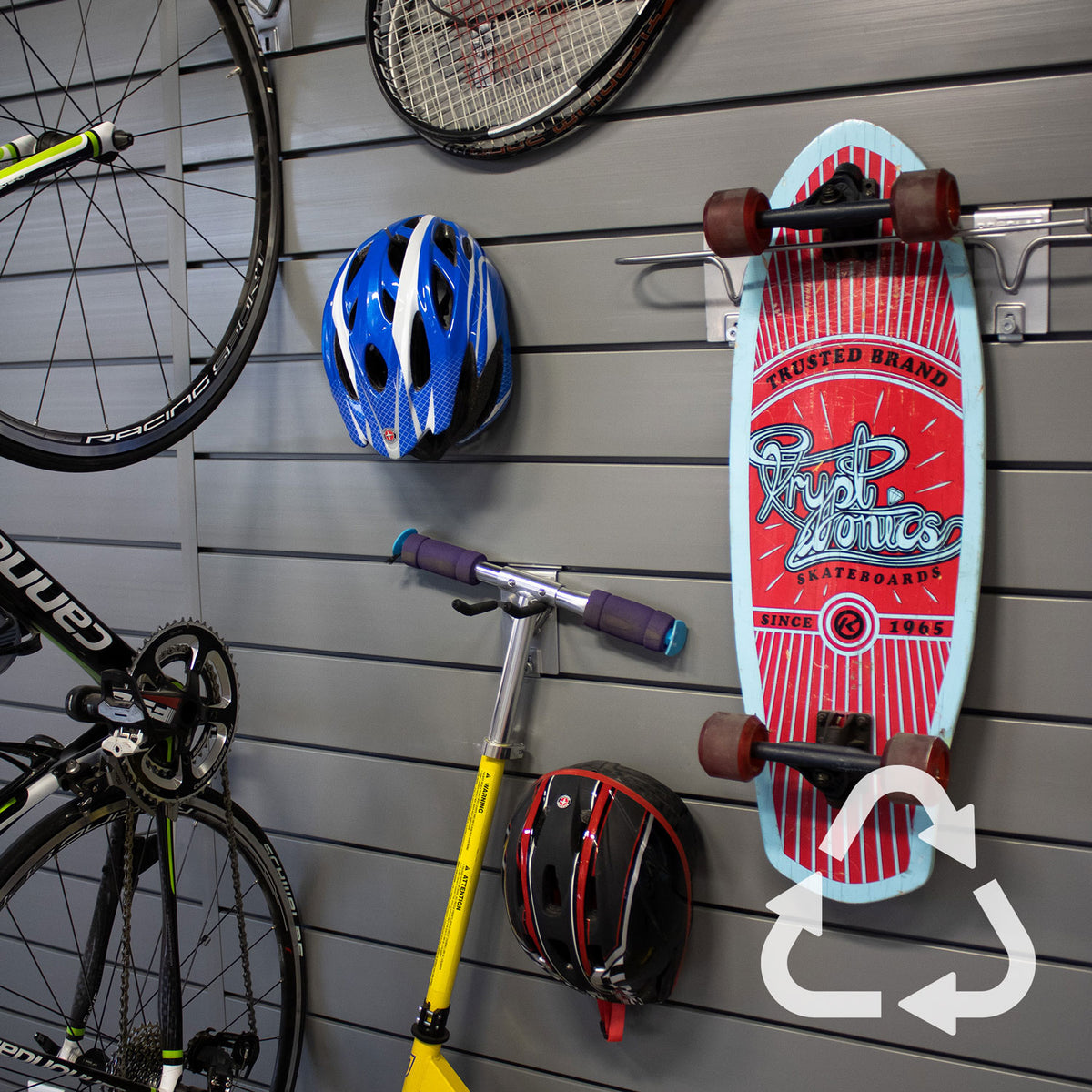 PVC Slatwall - Garage Wall Storage Slats