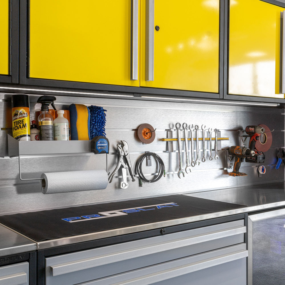 Aluminum Back Splash 60" - Live Edge Work Surface