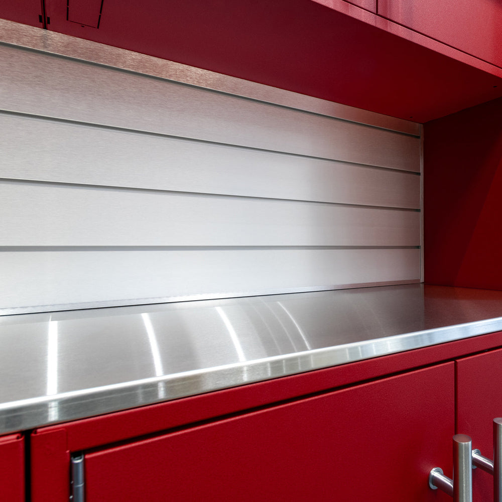 Fusion/LUX 40 inch Aluminum Slatwall Backsplash