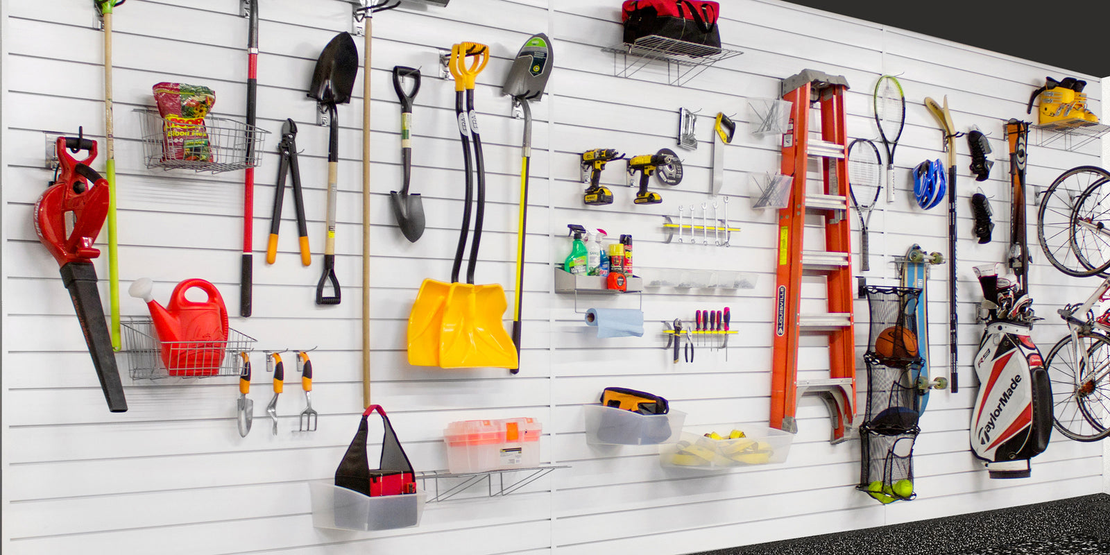 PVC Slatwall - Garage Wall Storage Slats